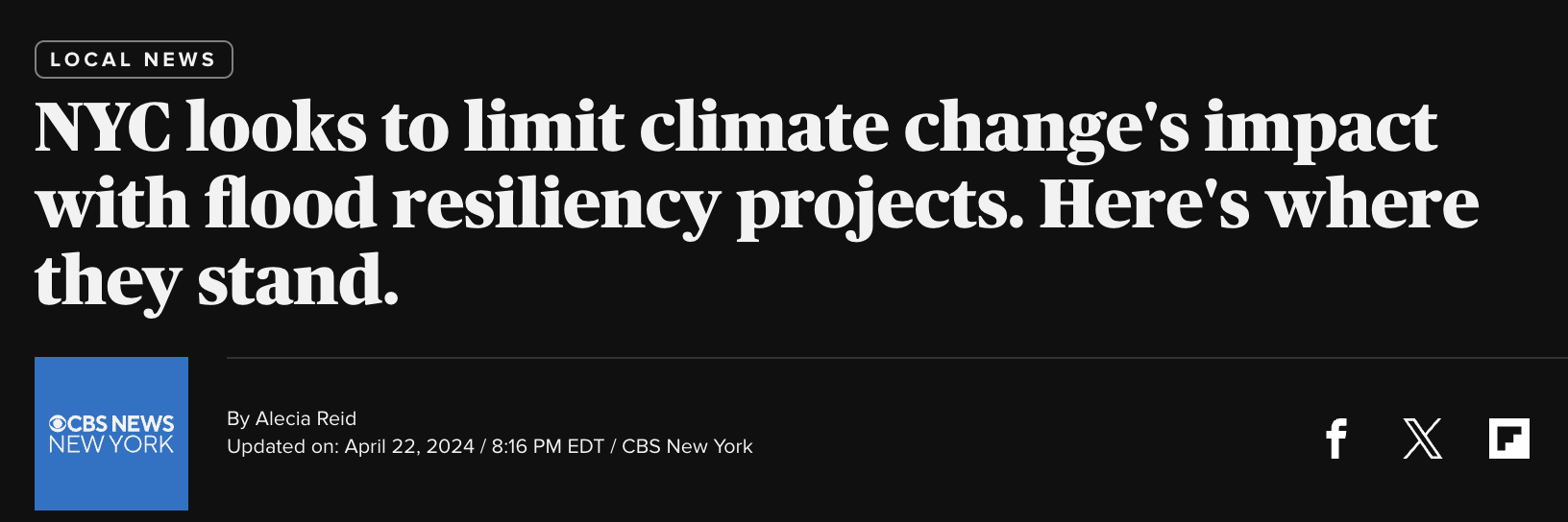 NYC looks to limit climate change's impact with flood resiliency ...